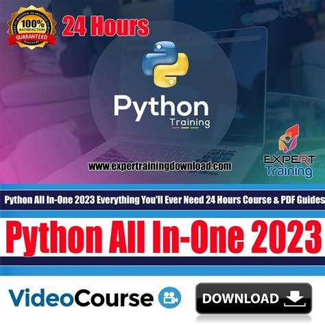 Python All In One 2023 24 Hours Course PDF Guides Expert Training