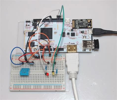 Humidity And Temperature Sensor Dht11 On Pcduino Linksprite Learning