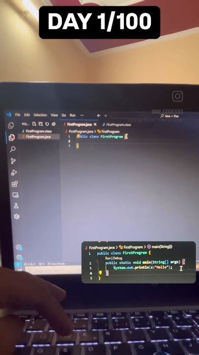 Learn Java With Me First Java Program Coding Java Youtube