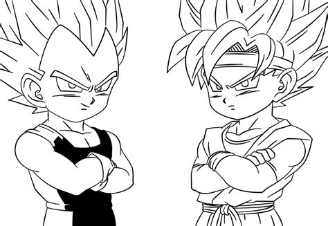 Dragon Ball Z Goku And Vegeta Coloring Pages