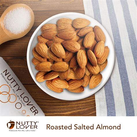 1kg Almond Nut Usa Roasted Salted 2 X 500gram Nutty Lover