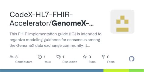 Github Codex Hl Fhir Accelerator Genomex Dataexchange This Fhir Implementation Guide Ig Is