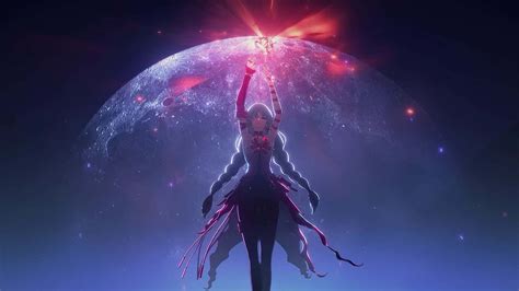 Download Wuthering Waves Character Cosmic Backdrop Wallpaper