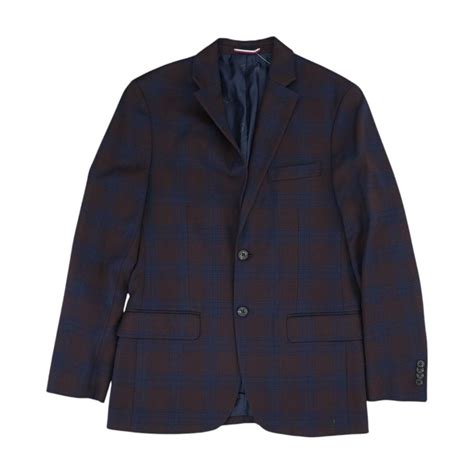 Burgundy Plaid Sport Coat Unclaimed Baggage