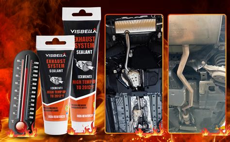 Visbella Auto Vehicle Exhaust System Sealant Non Slumping Professional