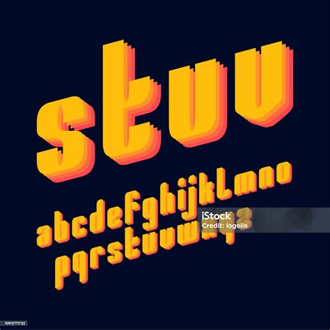 압축 된 원본 대담한 디스플레이 글꼴 디자인 알파벳 소문자 문자 집합 벡터 쉽게 견본 색상 컨트롤입니다 0명에 대한 스톡 벡터