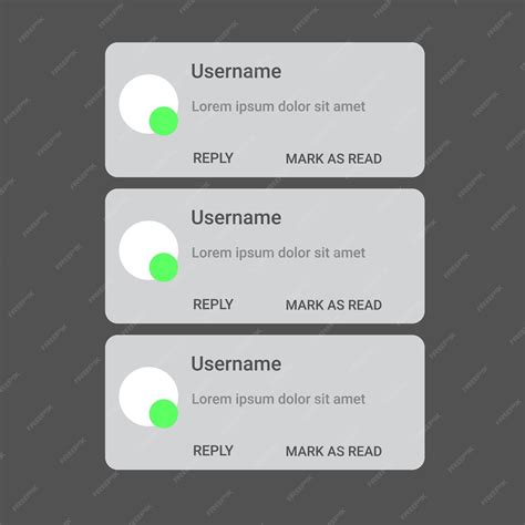 Premium Vector Vector Illustration Messages Notification Pop Up For Handphone Template