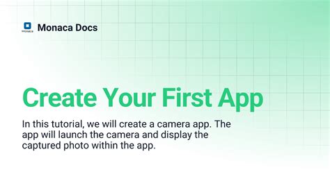 create your first app monaca docs