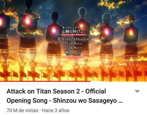 El Opening Shinzou Wo Sasageyo La Bufanda De Mikasa