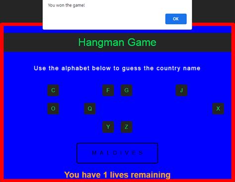 Hangman Game Using Vanilla Js In Javascript Free Source Code