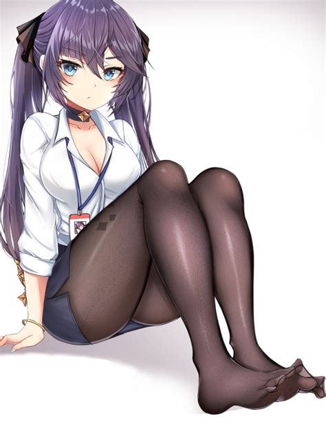 Rule 34 1girls Big Breasts Black Legwear Blue Eyes Breasts Genshin Impact Meruna Mona Genshin