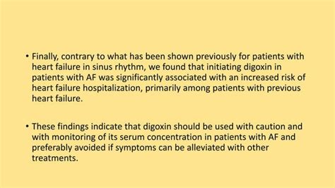Digoxin Journal Club Ppt