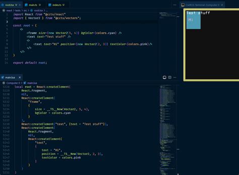 Quick Sneak Peak At React Like Library For Cc Typescript Tsx Rcomputercraft