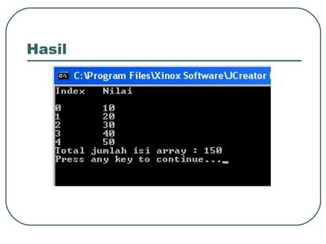 flow control exception handling array ppt