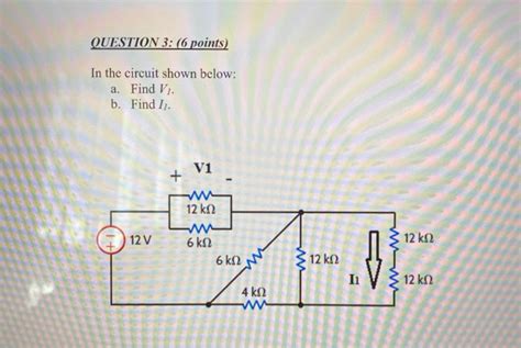 solved question 3 6 points in the circuit shown below a