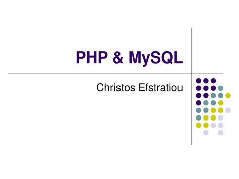 PPT PHP MySQL PowerPoint Presentation Free Download ID 3575191