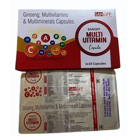 Multi Vitamin Capsule Adults Unisex Packaging Type Box At ₹ 11