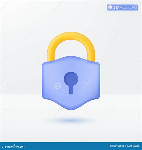 Lock Icon Symbols Security Encryption Safety Privacy Cyber Protection Or Antivirus Concept
