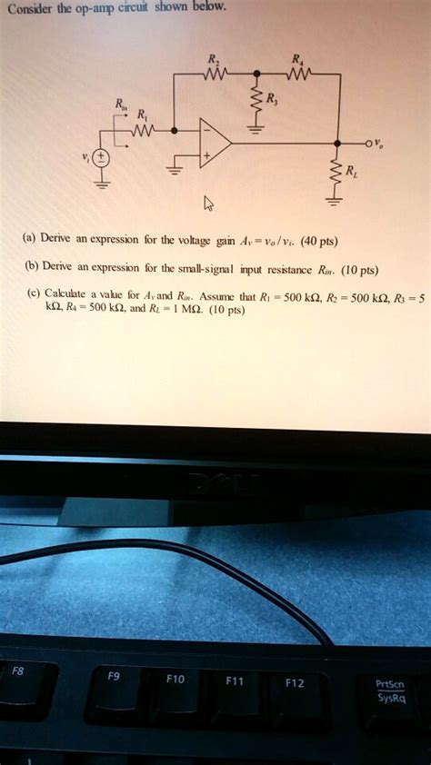 SOLVED: Consider the op-amp circuit shown below. R1 W R2 R3 R4 A a ...