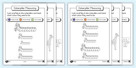 Grade R Maths Length Longer Or Shorter Colouring Activity