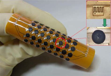Flexible Temperature Sensor Array Based On A Graphite