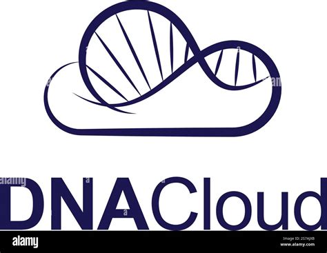 Dna And Cloud Combination Logo Stock Vector Image And Art Alamy