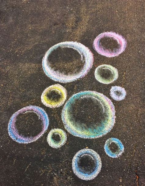 Bubbles💫 Sidewalk Chalk Art Chalk Art Sidewalk Art