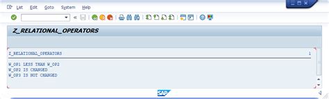 sap abap relational operators tutorialscampus