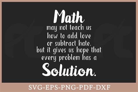 math every problem has a solution svg graphic by craftabledesign