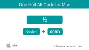 How to type half symbol in Word or Excel ½ or 1 2 on Keyboard Software Accountant