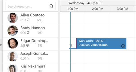 schedule with travel time and distance in dynamics 365 field service