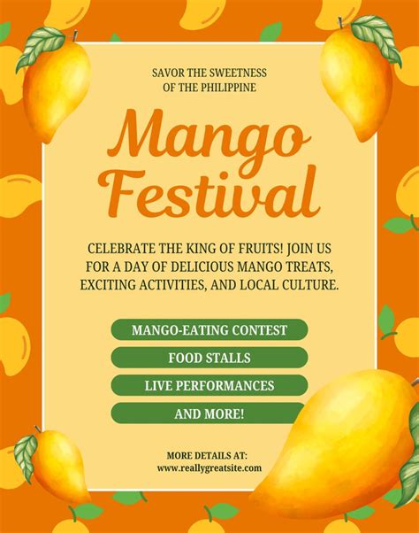 Free And Customizable Mango Templates
