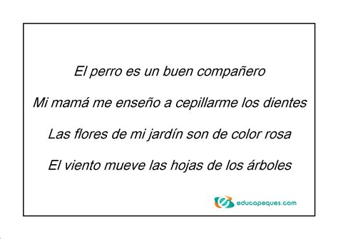 Oraciones En Espanol Para Primer Grado At Maurice Delgado Blog