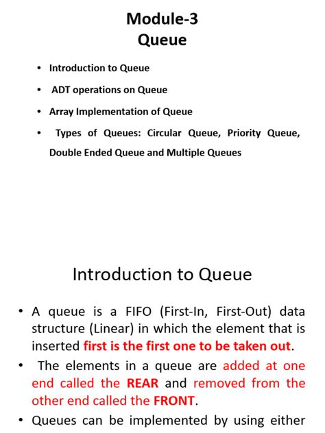 Module 3122500 Pdf Queue Abstract Data Type Formal Methods