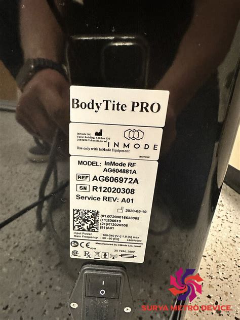 2020 Inmode Bodytite Pro With Morpheus 8 Surya Metro Device