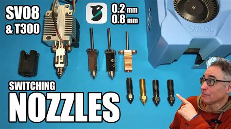 Sovol Sv08 T300 Hotend And Nozzle Replacement Guide 0 2 0 8mm Testing With Orca Presets Youtube