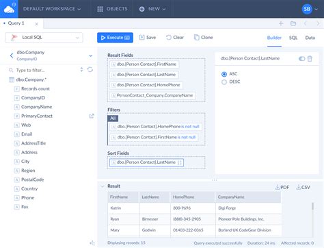 Online SQL Server Query Builder SQL Editor