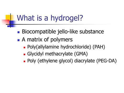 Ppt Effects Of Hydroxyapatite Particle Size On Pah Gma Hydrogel Powerpoint Presentation Id