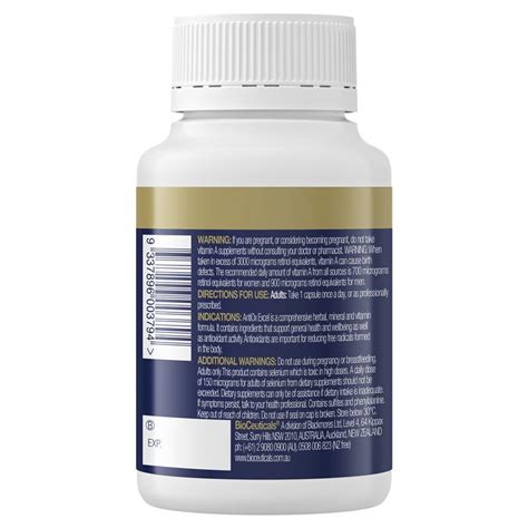 Buy Bioceuticals Antiox Excel 60 Capsules Online At Chemist Warehouse® Buy Bioceuticals Antiox Excel 60 Capsules Online At Chemist Warehouse®