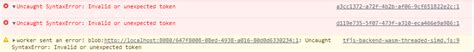 uncaught syntax error appears in the latest version of tensorflow tfjs