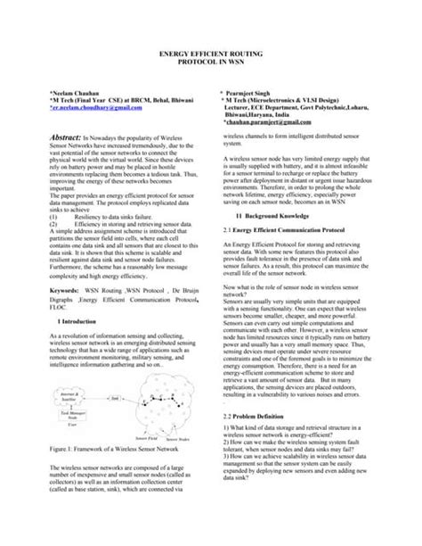 Energy Efficient Protocol In Wsn With Aco Pdf