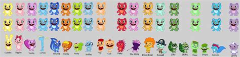 Happy Tree Friends Character Base With Recolors By Abbysek On Deviantart