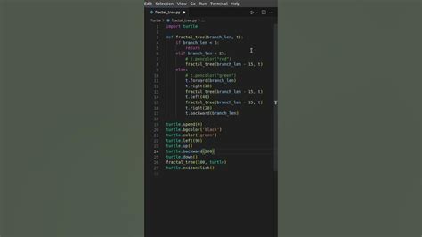 🌲🌳🌴 With Python 🔥🔥 Creative Python Tutorial Tree Youtube