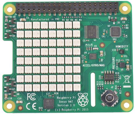 Sense Hat Raspberry Pi Raspberry Pi Sense HAT With LED Matrix Environmental Sensors For