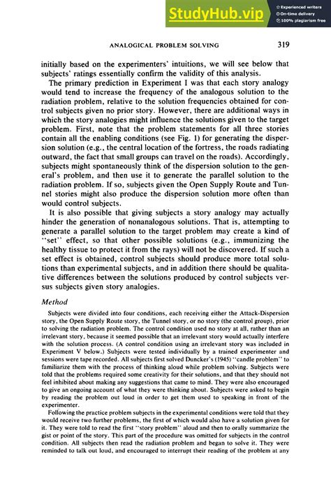 Analogical Problem Solving Pdf