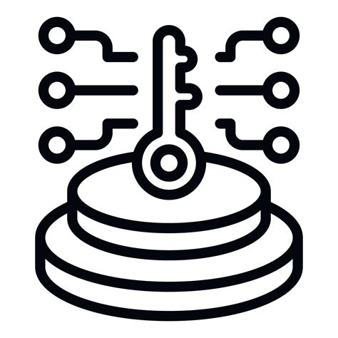 Digital Key Icon Outline Vector Main Check 19052958 Vector Art At Vecteezy