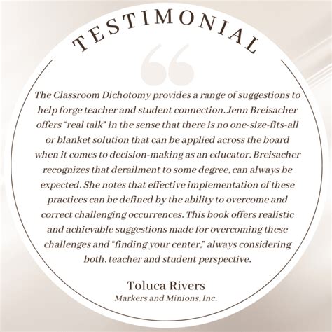 The Classroom Dichotomy Get Your Copy Today