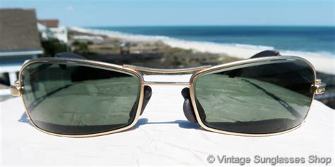 Ray-Ban W2023 Orbs Axis Square Matte Gold Sunglasses
