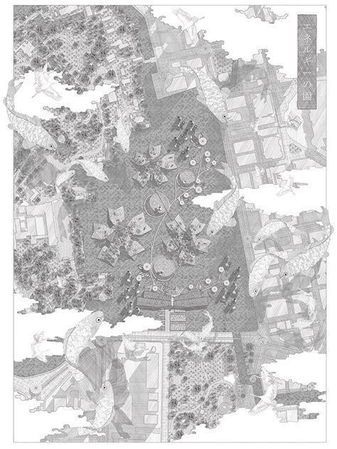 Anja Kempas Drawings Imagine An Artificial Spring In Tokyo