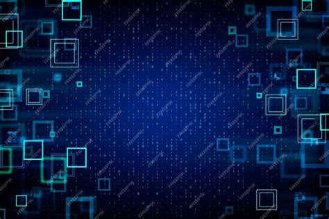 Premium Photo Blurry Binary Code Background